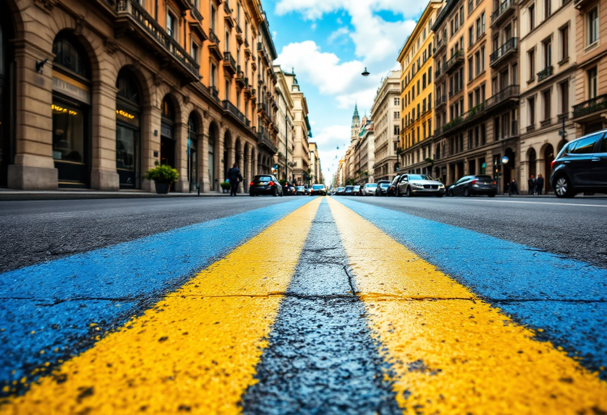 Milano: nuove strisce blu e gialle per i parcheggi