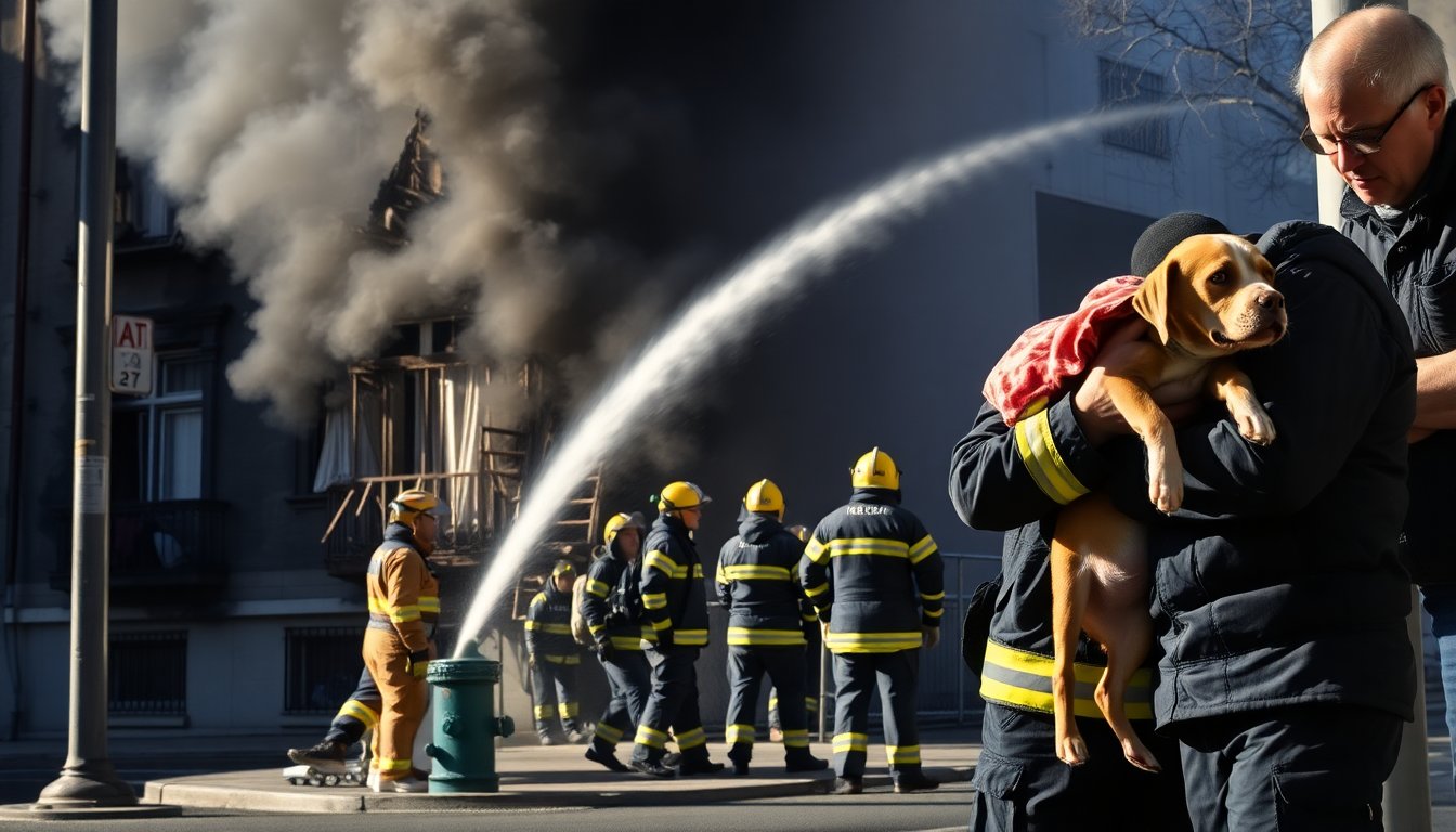Incendio devastante a Milano: una vittima e un cane in gravi condizioni